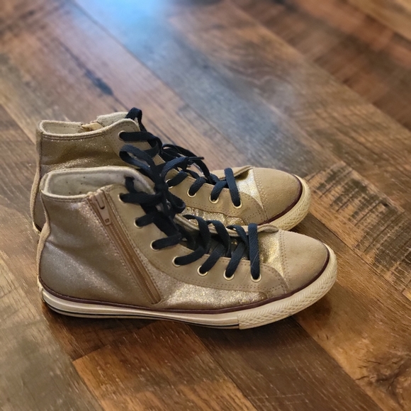 Converse | Shoes | Rose Gold Zipper Unisex Converse Size Womens8 Mens 6 ...